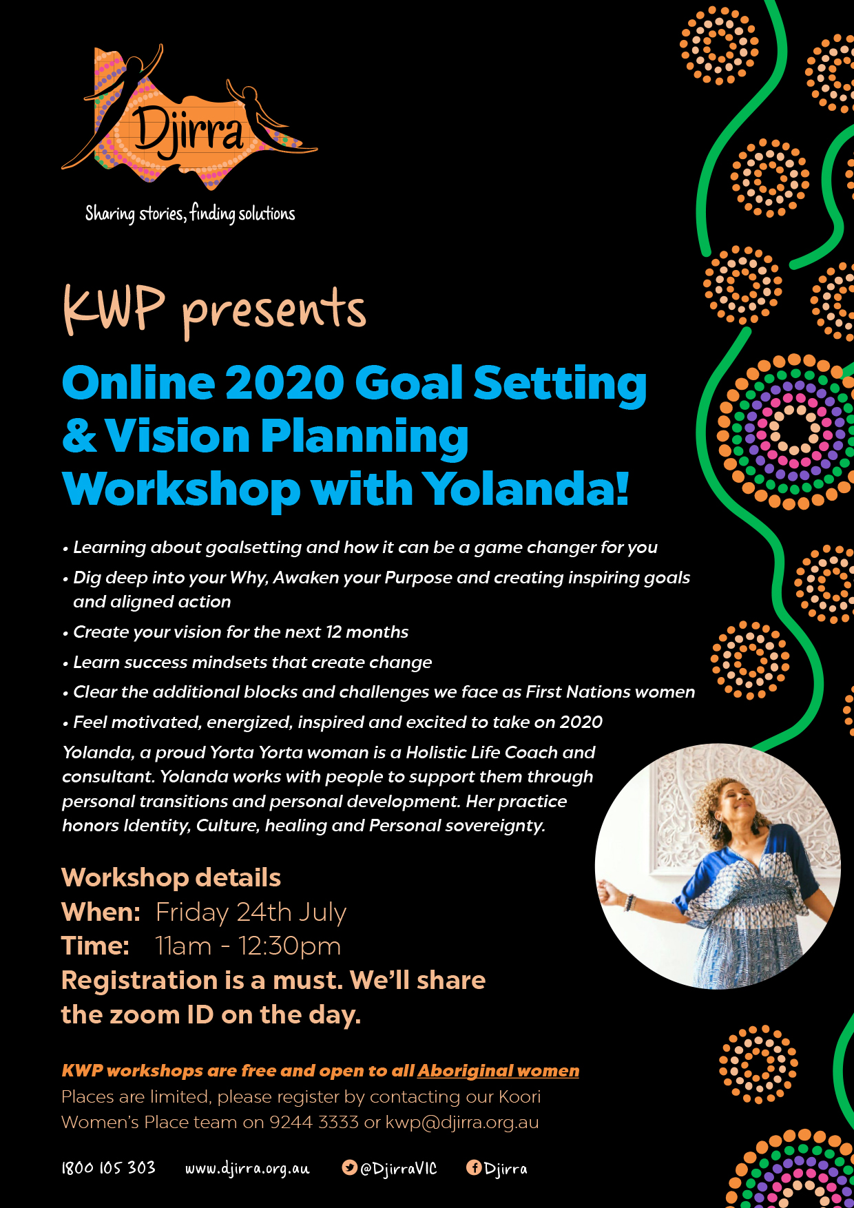 Goal Setting and Vision Planning Workshop with Yolanda! – ONLINE ...