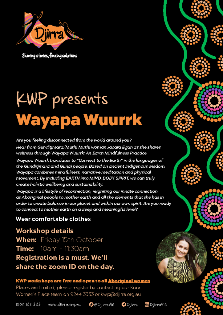 Wayapa Wuurrk – ONLINE – 15 October 2021 | Djirra – Sharing stories ...