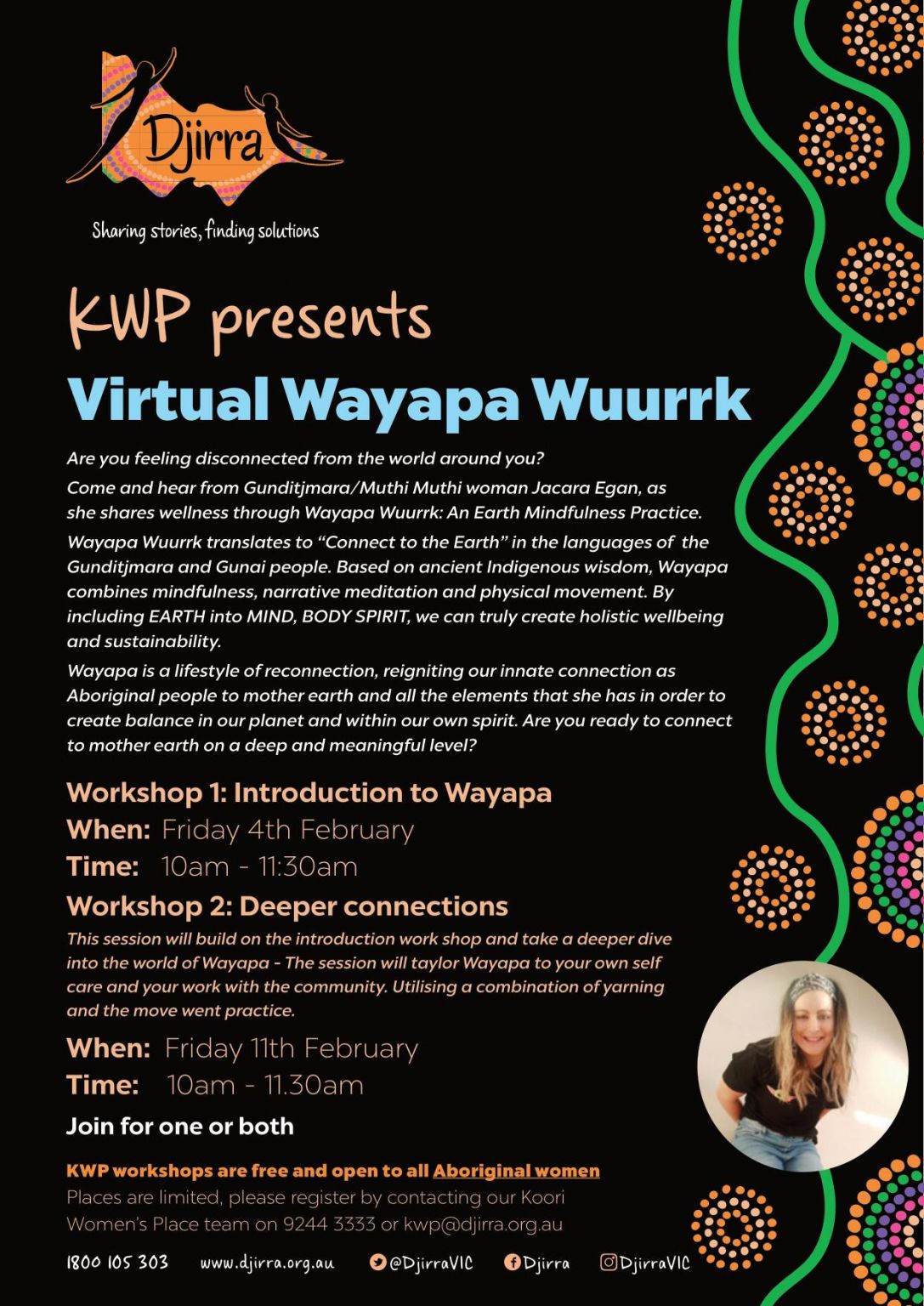 Wayapa Wuurrk (Introduction) – ONLINE – Friday 4 February | Djirra ...