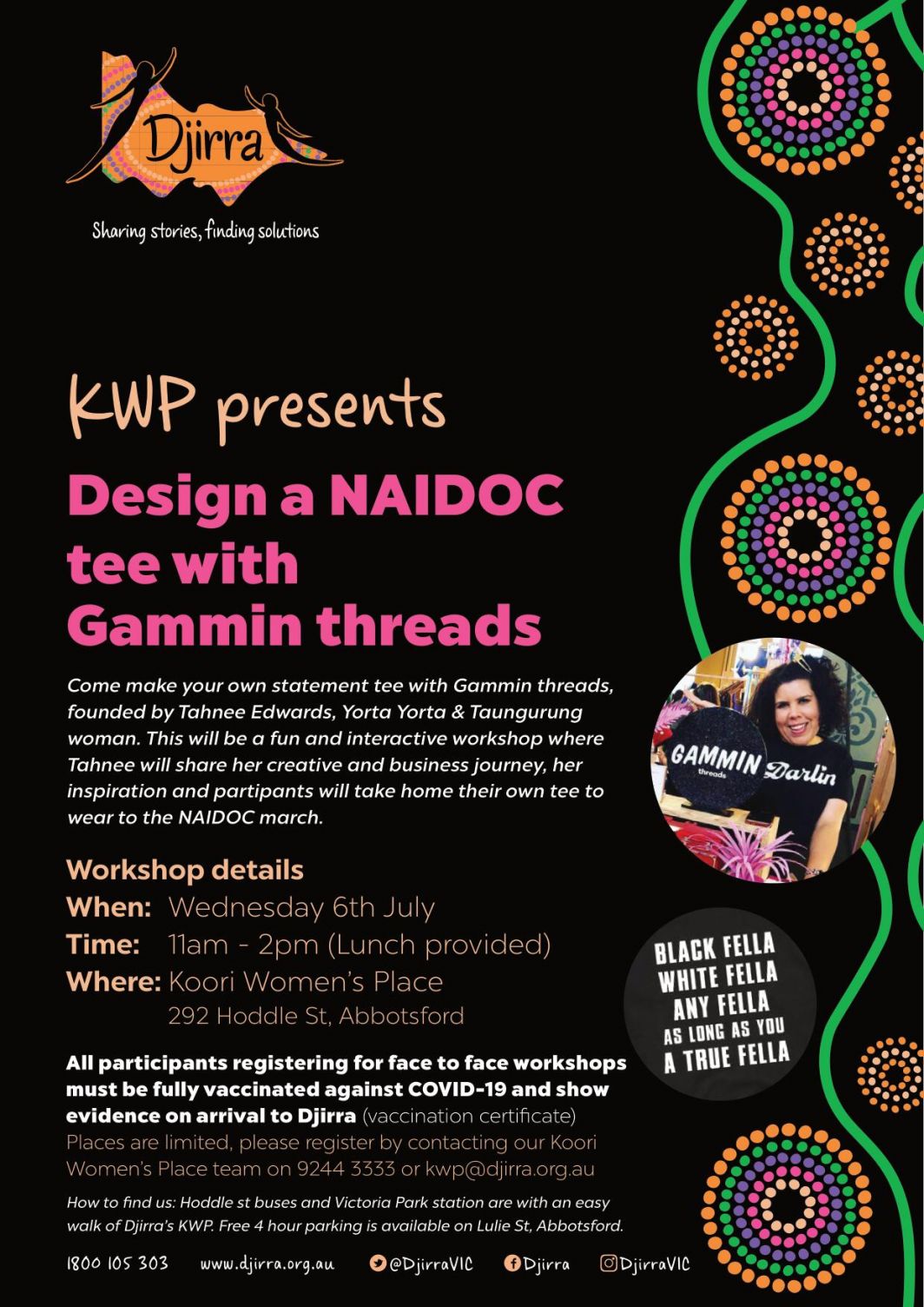Deisgn a NAIDOC tess with Gammin Threads – Wednesday 6 July – FULL ...
