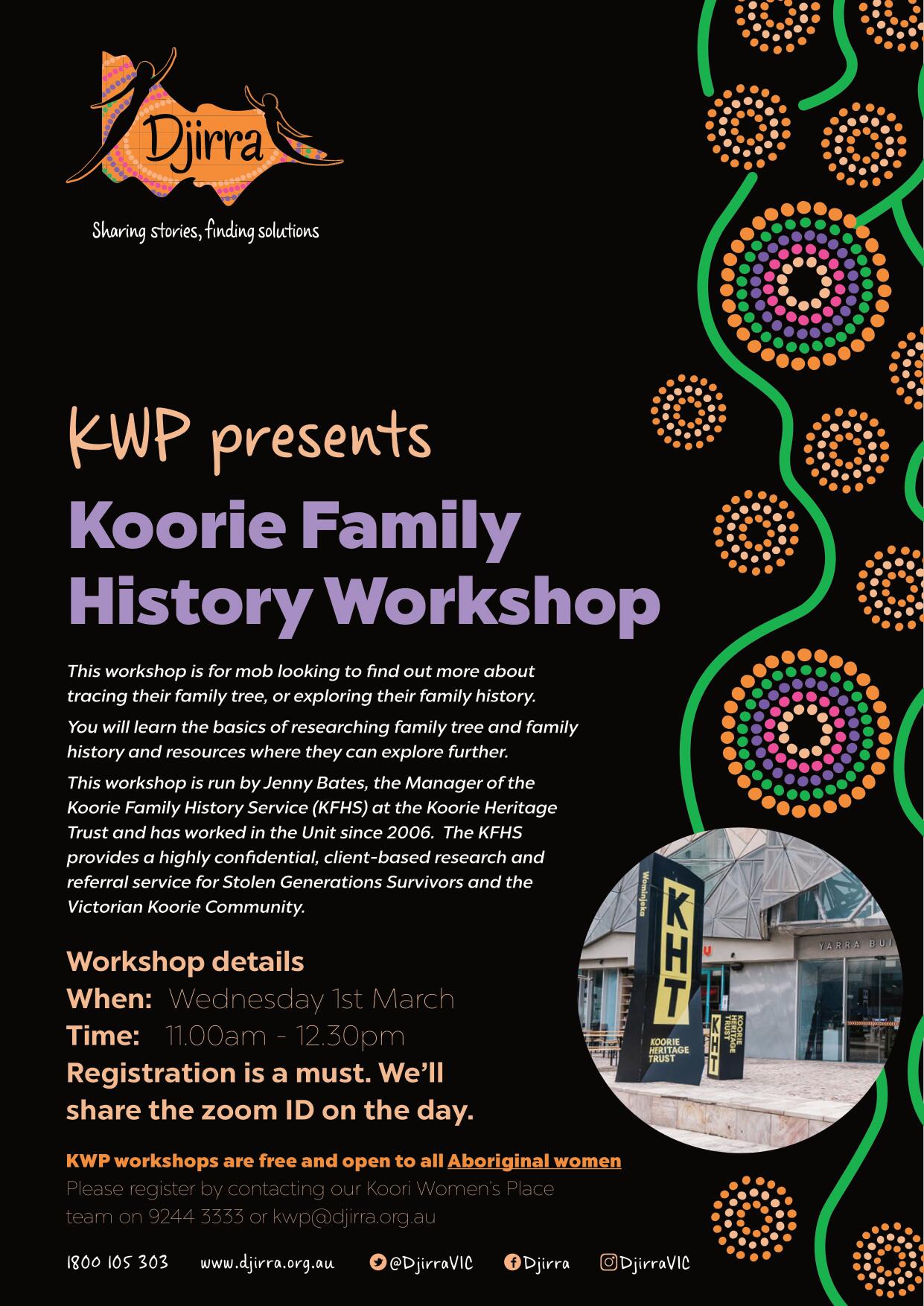 Intro to Koorie Family History workshop with the Koorie Family History ...