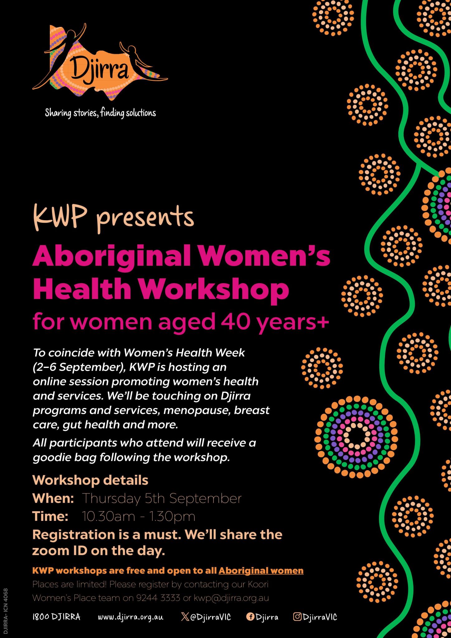 Aboriginal Womens Health Workshop (For Women 40+ Years)- ONLINE ...